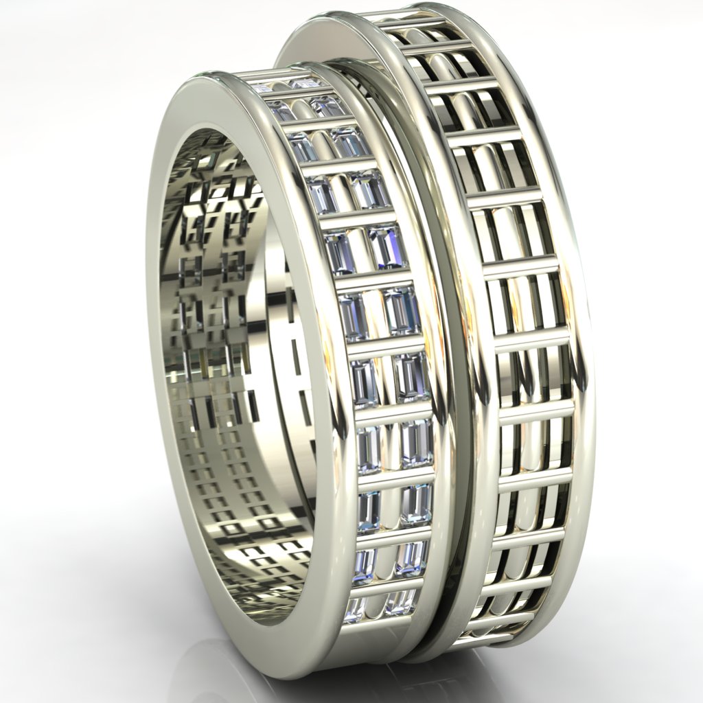 Couple's Matching Band Set Collection – FIRE & BRILLIANCE