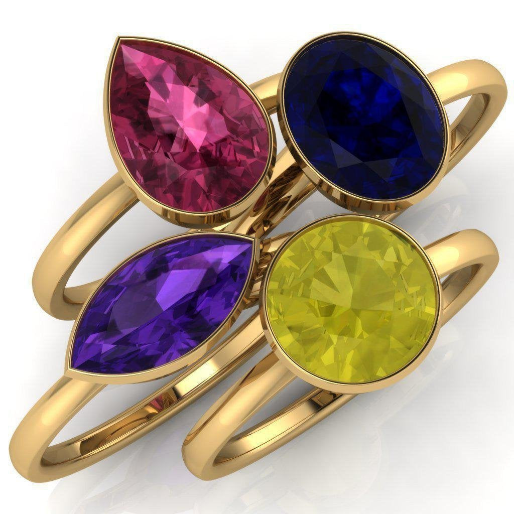 PORTIA - COLORED STONES: Fire & Brilliance ®, Fine Custom Rings ...