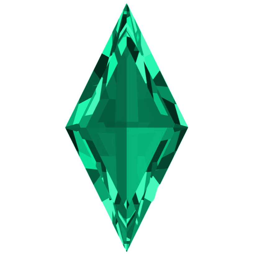 Lozenge FAB Lab-Grown Emerald Gems – FIRE & BRILLIANCE
